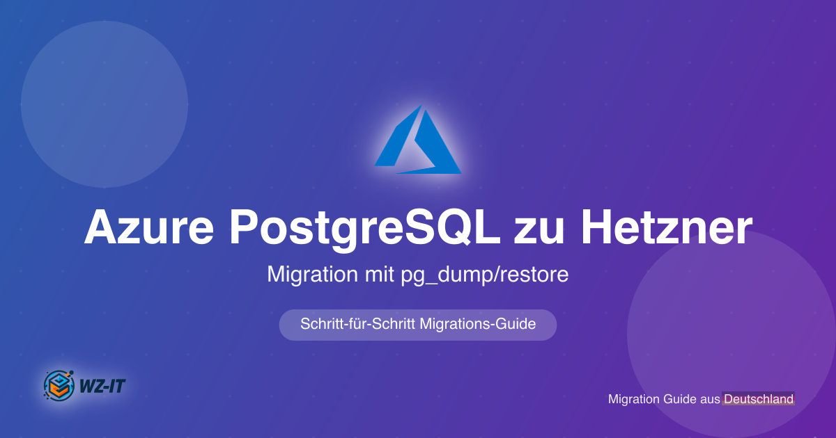 Azure Database for PostgreSQL zu Hetzner Cloud migrieren – pg_dump/restore Guide