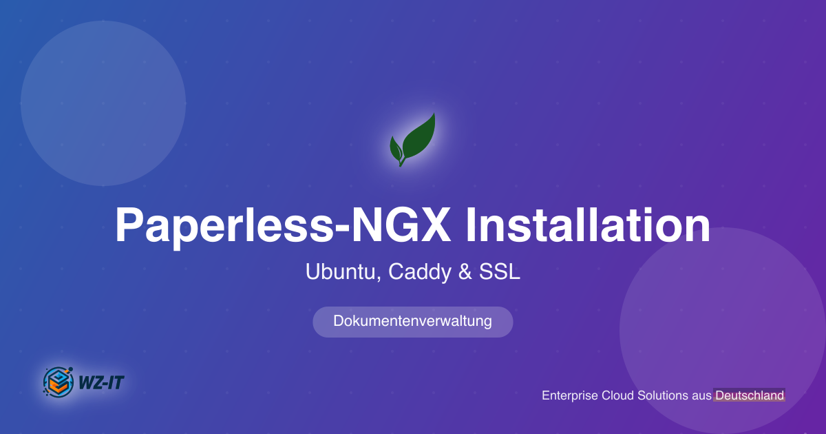 Paperless-ngx Installation auf Ubuntu 24.04 mit Caddy und automatischen SSL-Zertifikaten