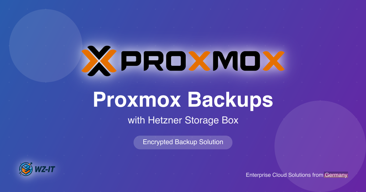 Explained And Set Up Encrypted Proxmox Backups With Hetzner Storage Box