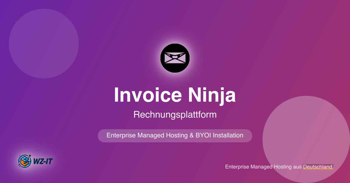 DSGVO-konformes Enterprise Managed InvoiceNinja Hosting