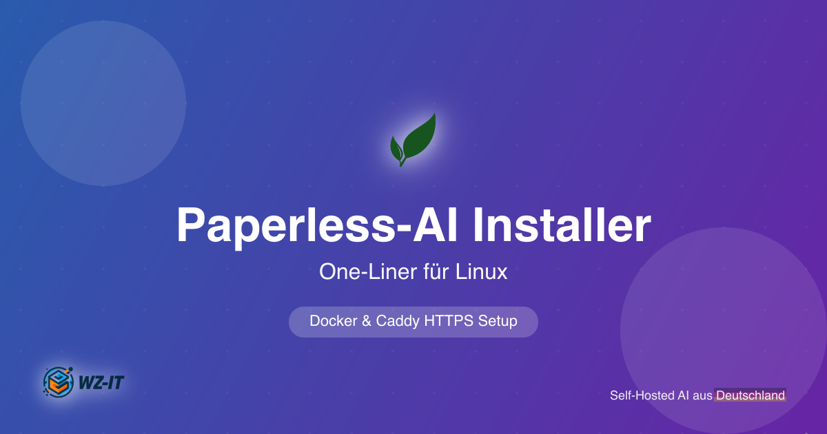 Paperless-AI installieren (Linux) – One-Liner Installer-Skript mit Docker & Caddy HTTPS