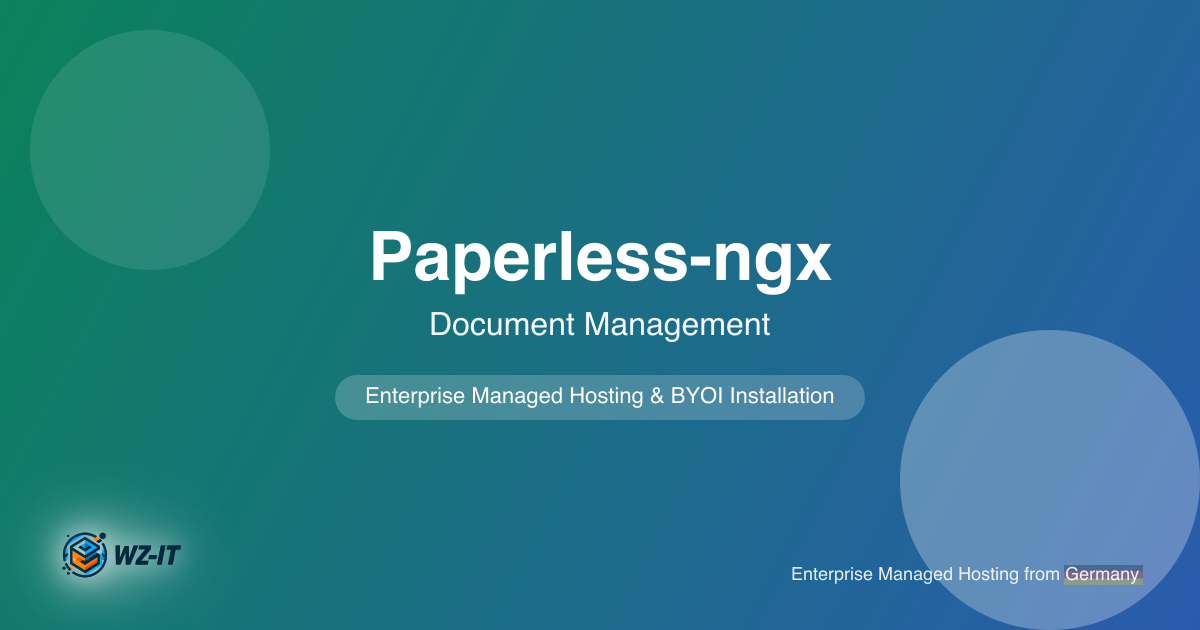 GDPR-compliant Enterprise Managed Paperless-NGX Hosting